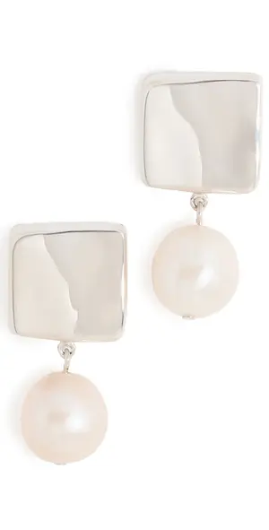 Agmes Small Luca Earrings Pearl