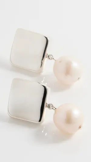 Agmes Small Luca Earrings - Pearl