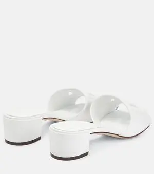 Dolce & Gabbana Dg Leather Mules - White
