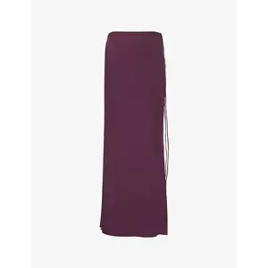 House Of Cb Amalfi Side-split Mesh Maxi Skirt