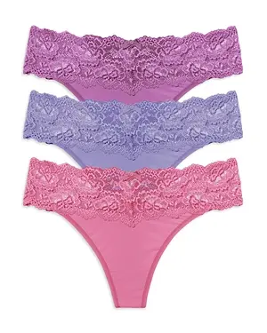 SKARLETT BLUE Goddess Thong, Set Of 3 Pr/per/pink