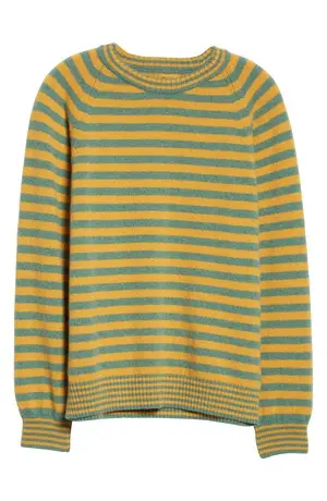 BODE Turmeric Stripe Merino Wool Sweater