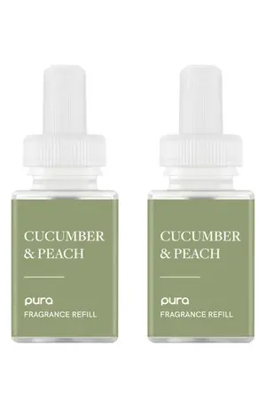 PURA 2-pack Diffuser Fragrance Refills Cucumber & Peach