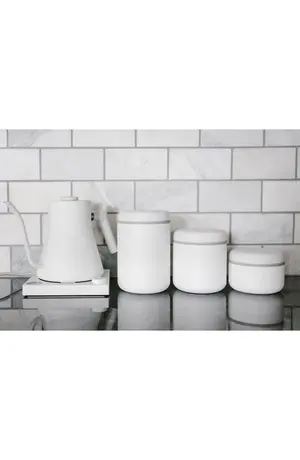 FELLOW Atmos Stainless Steel Vacuum Canister - Matte White