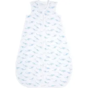 ADEN + ANAIS Organic Cotton Muslin Wearable Blanket - Oceanic Blue