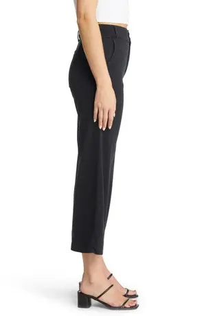 Bella Dahl Saige Wide Leg Cropped Trousers - Black