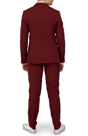 Opposuits Blazing Burgundy Two-piece Suit & Tie