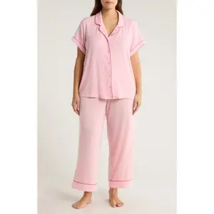 Nordstrom Moonlight Eco Crop Pajamas - Pink Candy
