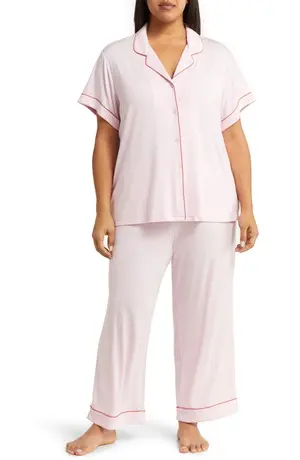 Nordstrom Moonlight Eco Crop Pajamas Pink Daisy