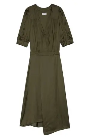 Zadig&Voltaire Ralia Satin Midi Dress - Bronze