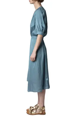 Zadig&Voltaire Ralia Satin Midi Dress