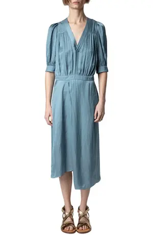 Zadig&Voltaire Ralia Satin Midi Dress
