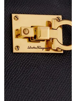 FERRAGAMO Studio Textured-leather Tote