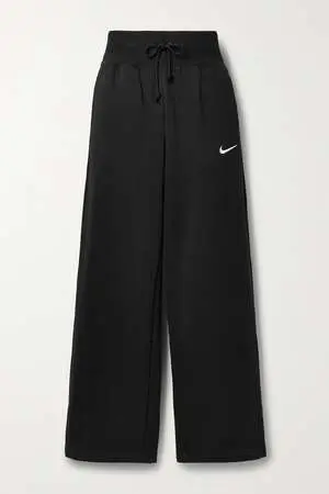 Nike Sportswear Phoenix Embroidered Cotton-blend Jersey Track Pants