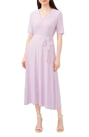 Chaus Tie Belt Midi Dress - Iris Allure