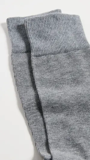 Falke Happy 2-pack Crew Socks - Light Grey Melange