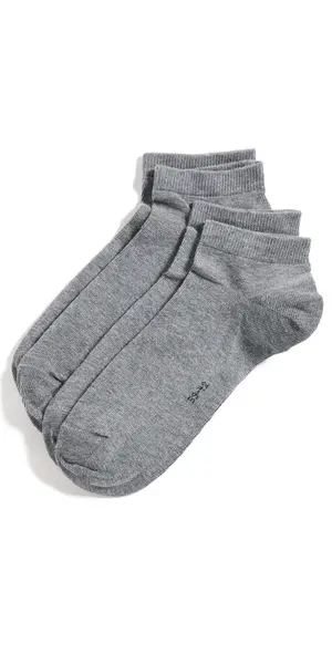 Falke 2-pack Happy Ankle Socks - Light Grey Melange
