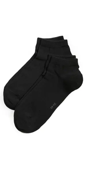 Falke 2-pack Happy Ankle Socks - Black