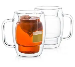 JOYJOLT Set Of 10-oz Cadus Double-wall Tea Lasses - One-color