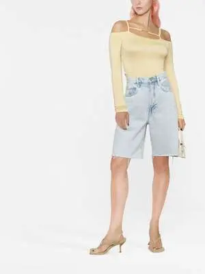 Jacquemus Sierra Long-sleeve Off-shoulder Top