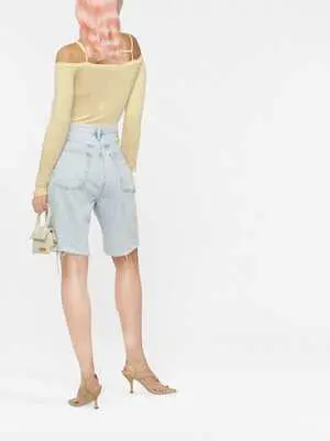 Jacquemus Sierra Long-sleeve Off-shoulder Top