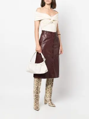 Nanushka Valerie Ruched Tote Bag