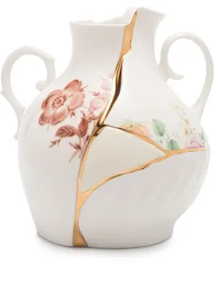 SELETTI X Marcantonio Raimondi Malerba Kintsuji Small Vase - White