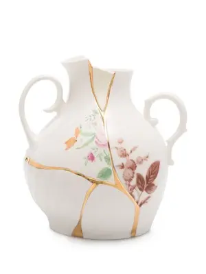 SELETTI X Marcantonio Raimondi Malerba Kintsuji Small Vase - White