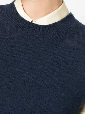 BARRIE Iconic Sleeveless Cashmere Jumper - Blue