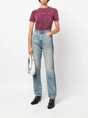 DIESEL® Slogan Print Distressed T-shirt