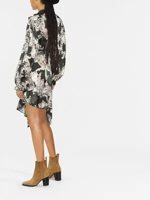 IRO PARIS Nirveli Printed Asymmetric Mini Dress