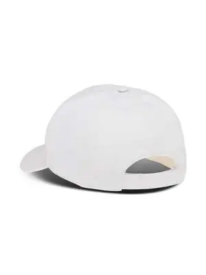 Miu Miu Logo-Embroidered Baseball Cap - White | Editorialist