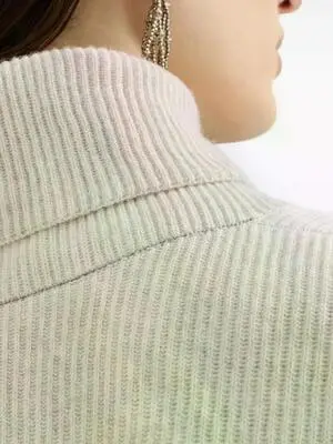 Brunello Cucinelli Ribbed Cashmere Jumper - Neutrals