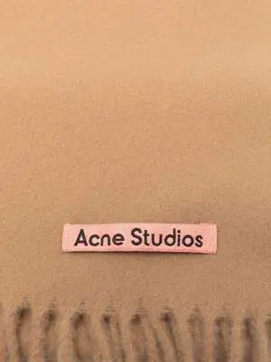 Acne Studios Melange Fringe-trim Wool Scarf