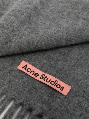 Acne Studios Fringed Wool Scarf