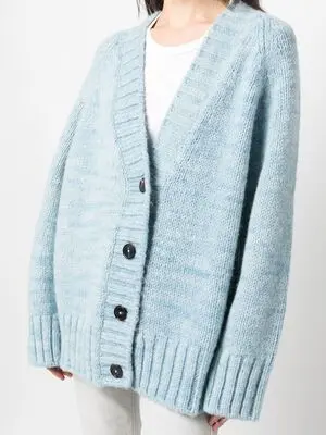 MAISON MARGIELA Botanical Dye V-neck Cardigan - Blue