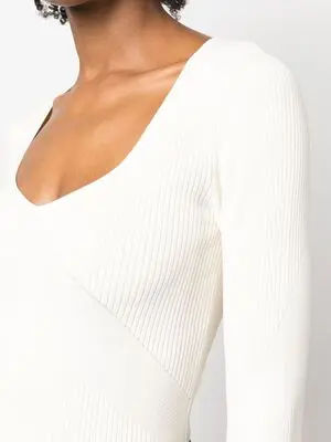 Rag & Bone U-neck Long-sleeved Top