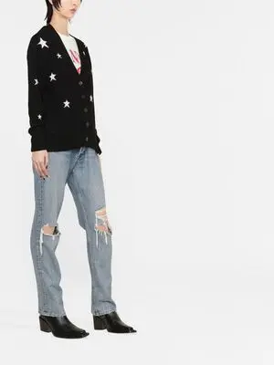 Zadig&Voltaire Star-embellished Cashmere Cardigan - Black