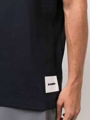 JIL SANDER Logo-patch Detail T-shirt Pack - Blue