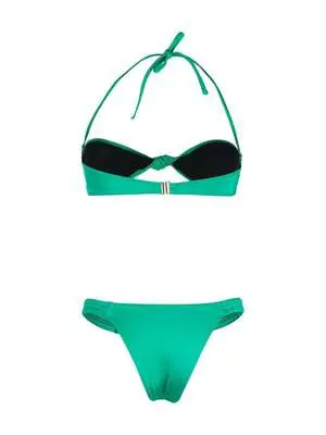 MANOKHI Ruched Bikini Set - Green