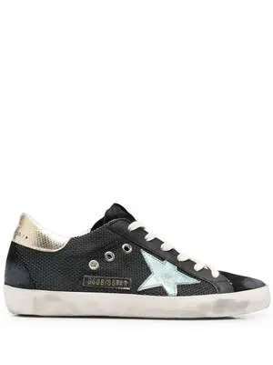 GOLDEN GOOSE Superstar Sneakers With Star Patch - Black
