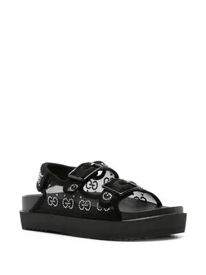 Gucci Gg Crystal-embellished Mesh Sandals
