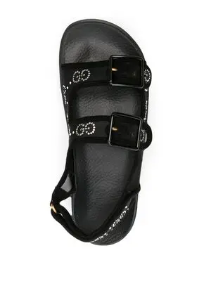 Gucci Gg Crystal-embellished Mesh Sandals