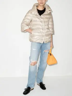 Herno High-neck Puffer Jacket - Neutrals