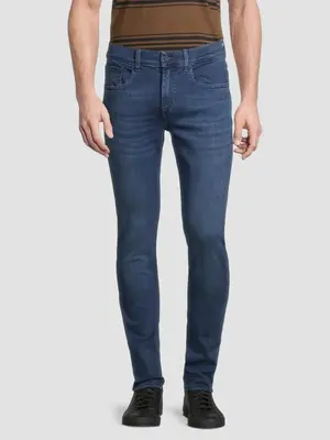 7 For All Mankind Skinny Cotton-blend Jeans