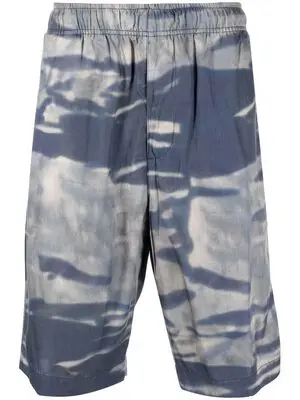 DIESEL® Abstract-print Lyocell Shorts