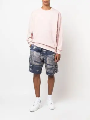 DIESEL® Abstract-print Lyocell Shorts