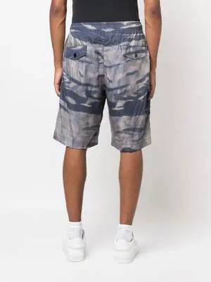 DIESEL® Abstract-print Lyocell Shorts
