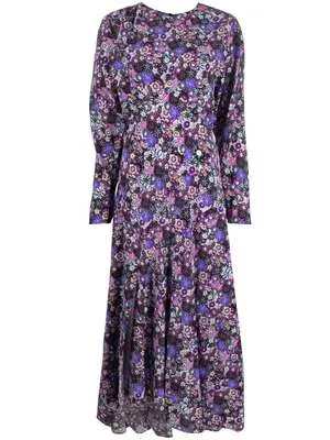 Isabel Marant Étoile Floral-print Maxi Dress - Purple