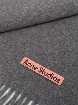Acne Studios Fringed Wool Scarf